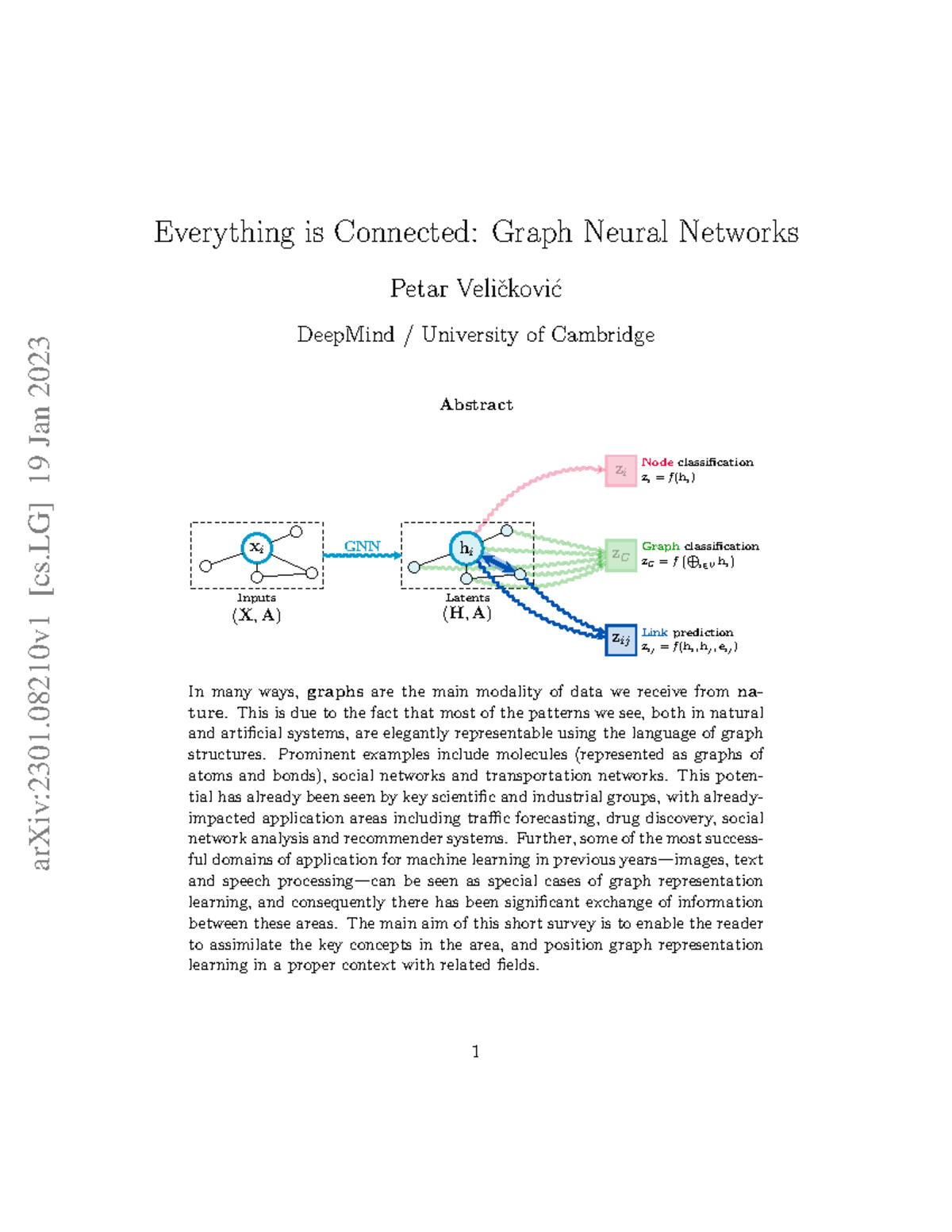 Everything is Connected - Graph Neural Networks - Everything is ...