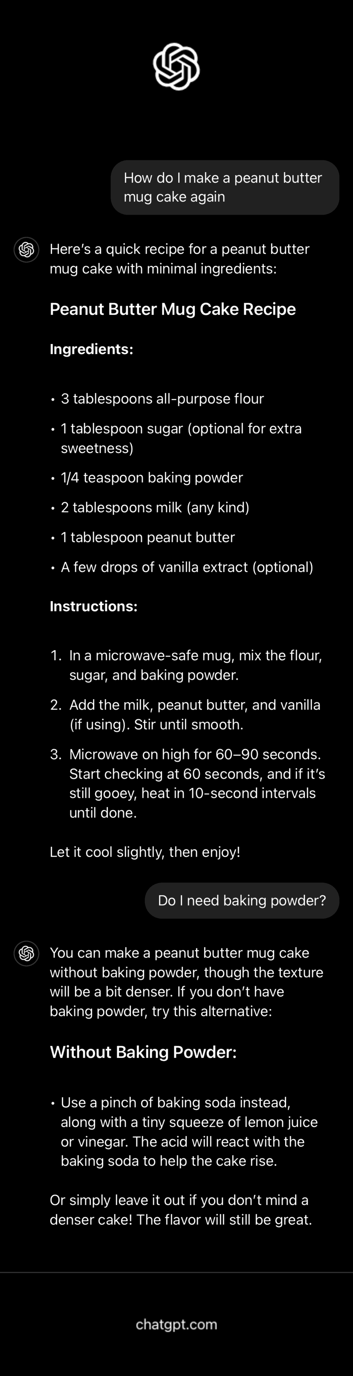 Peanut Butter Mug Cake - Idk tbh - How do I make a peanut butter mug ...