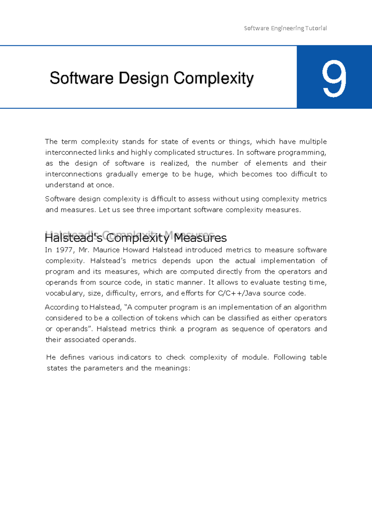 Software Design Complexity The Term Complexity Stands For State Of Events Or Things Which