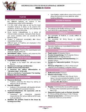 Histotech LAB M4 - HISTO - HISTOPATHOLOGIC & CYTOLOGIC TECHNIQUES ...