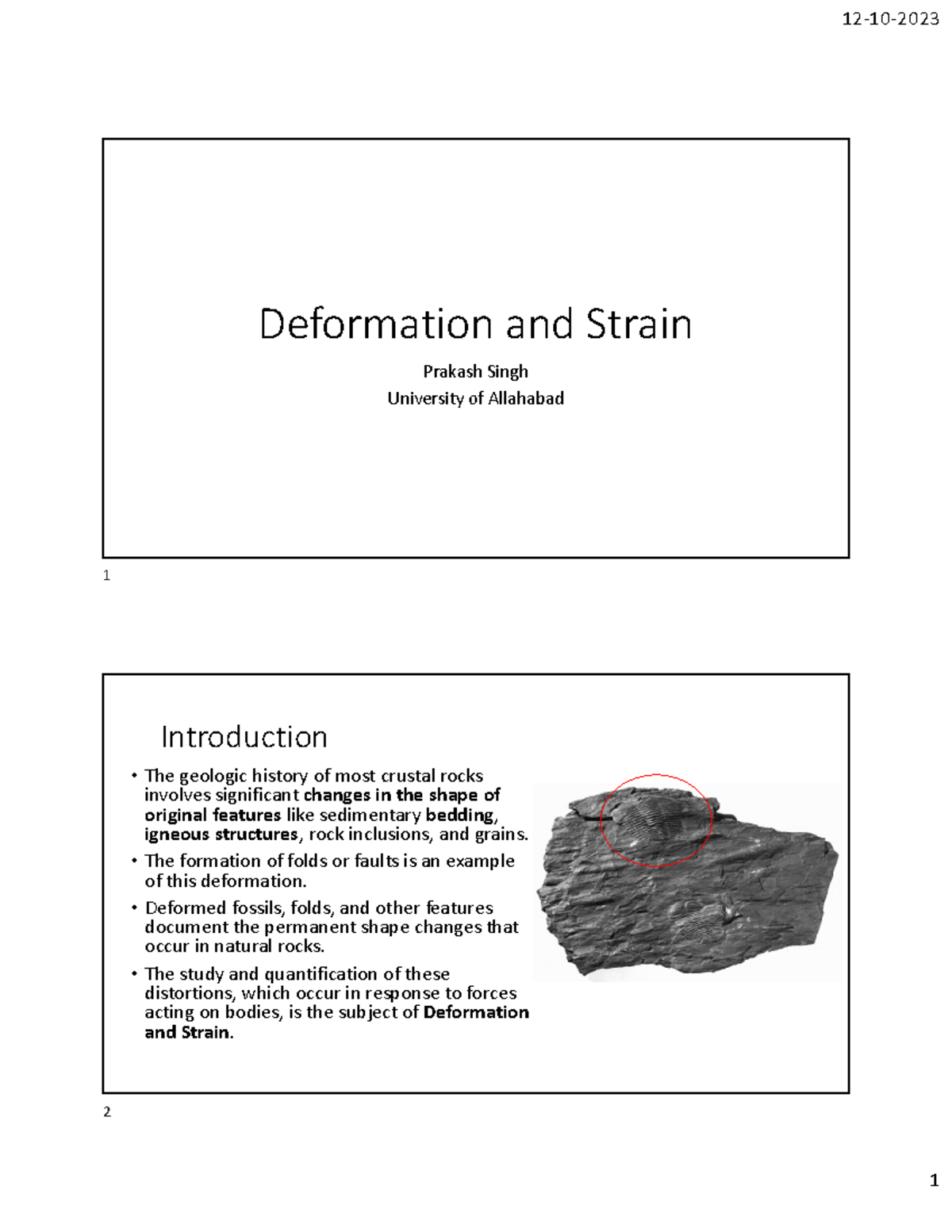3.Deformation and Strain - Deformation and Strain Prakash Singh ...