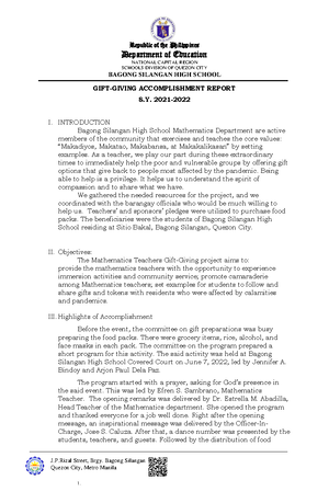 Gift-Giving-proposal - Republic of the Philippines Department of ...