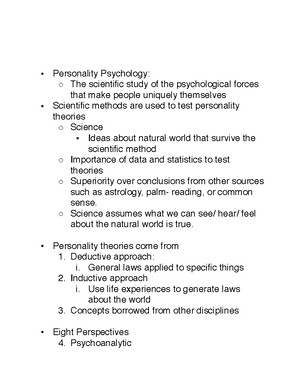 Chapter 2 Powerpoint - In Person Lecture Notes - Chapter 2: How is ...