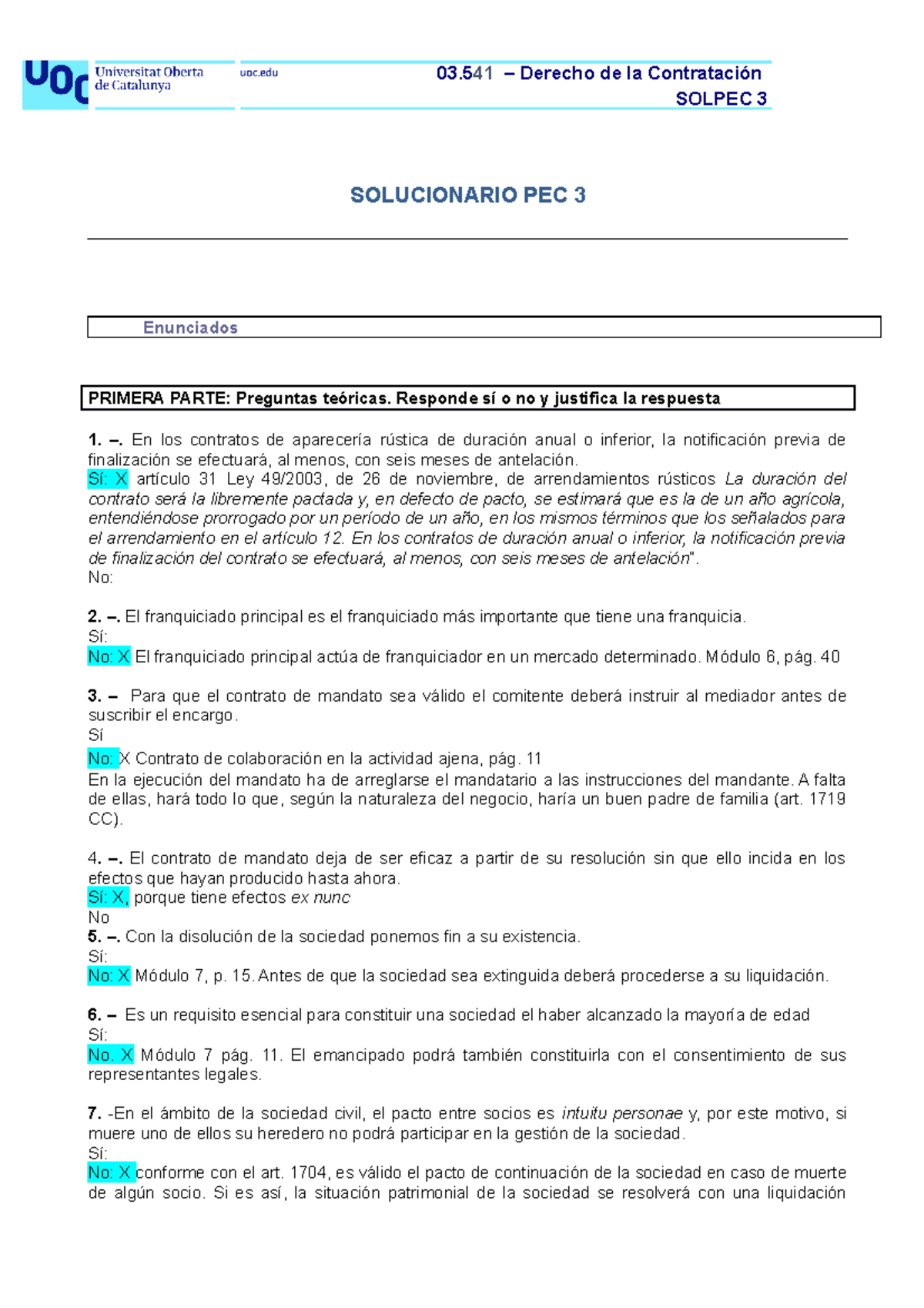 73541 Solpec 3 2022 vf - SOLUCIONARIO PEC 3 Enunciados PRIMERA PARTE: Preguntas teóricas ...