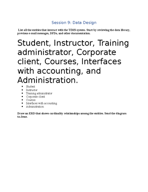 Week 8 tutorial Session 8 - Session 8: User Interface Design Create a detail report that will ...
