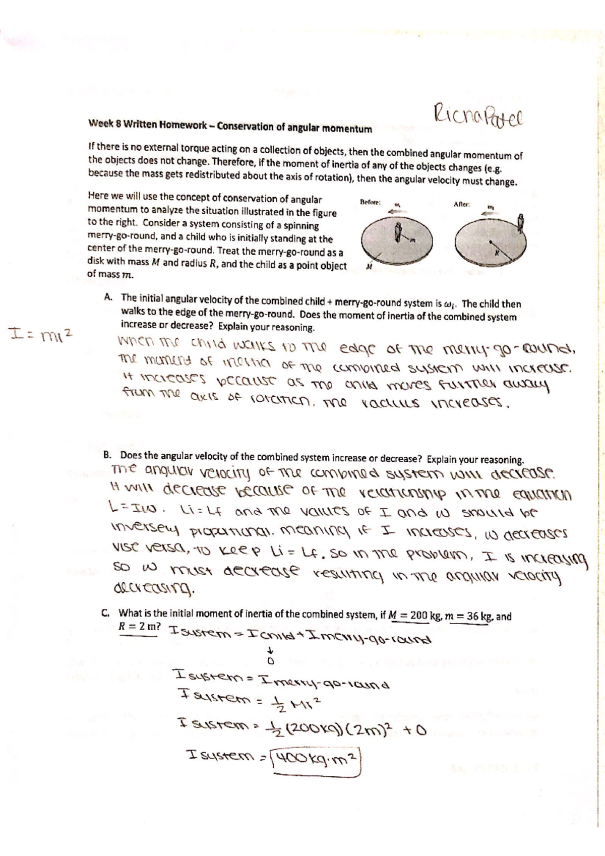 HW Week 8 2019 1022181715 - PHYS 132 - Studocu