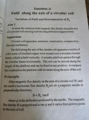 Deflection Magnetometer- Moment of a magnet - Complimentary physics 1st ...