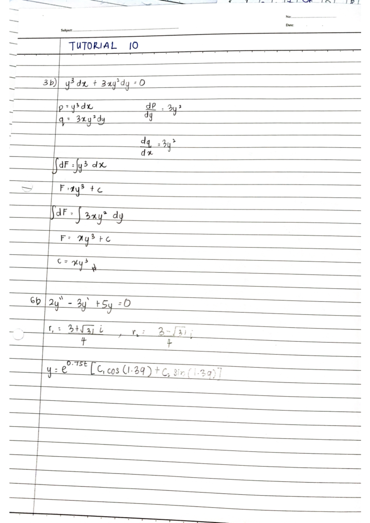 Tutorial 10 - Chemical Technology - Studocu