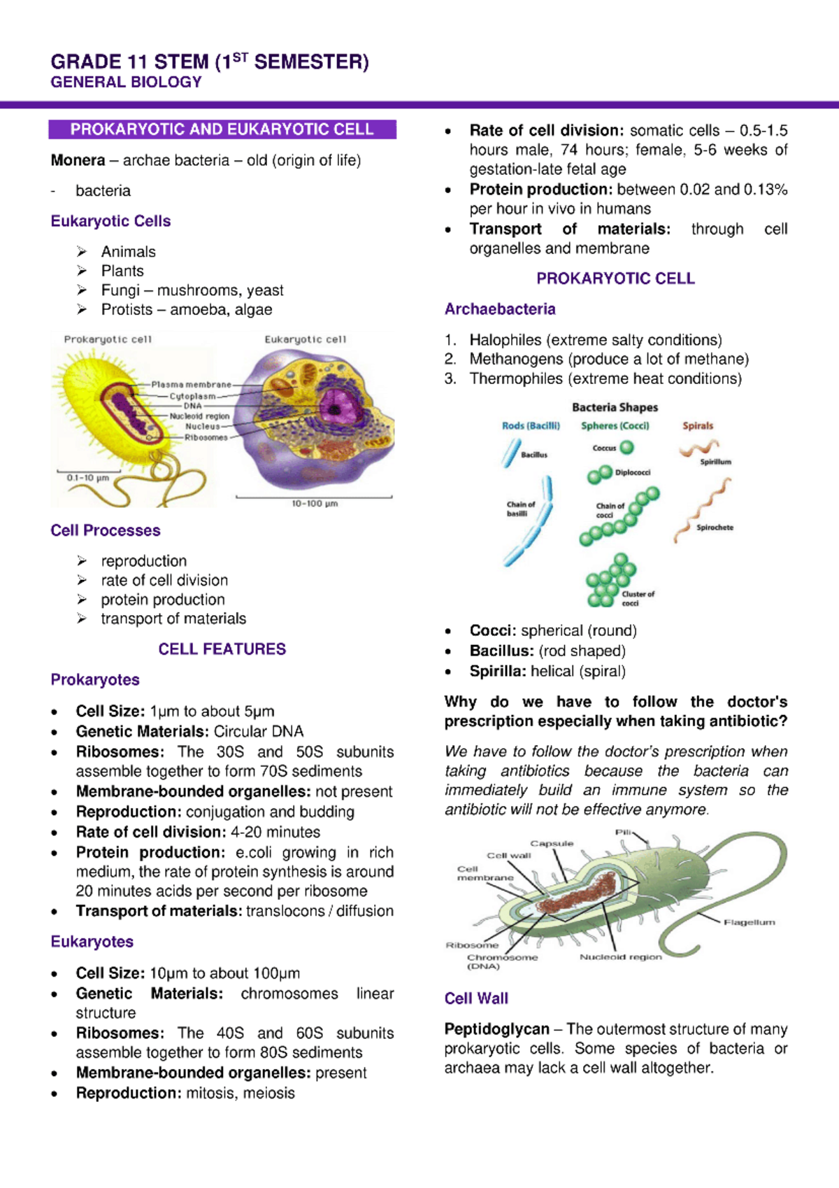 General Biology Gr. 11 - GRADE 11 STEM (1ST SEMESTER) GENERAL BIOLOGY ...