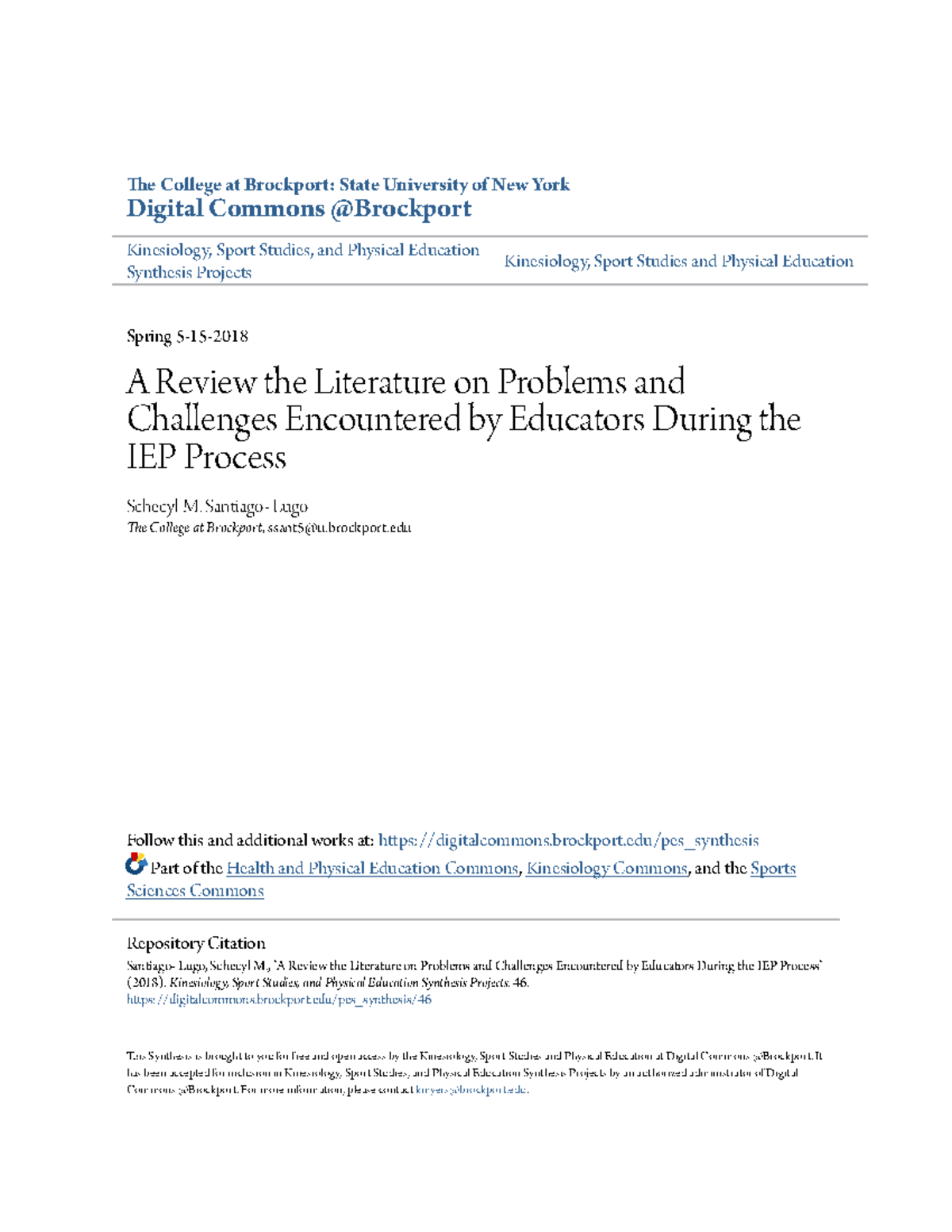 A Review the Literature on Problems and Challenges Encountered by - The ...