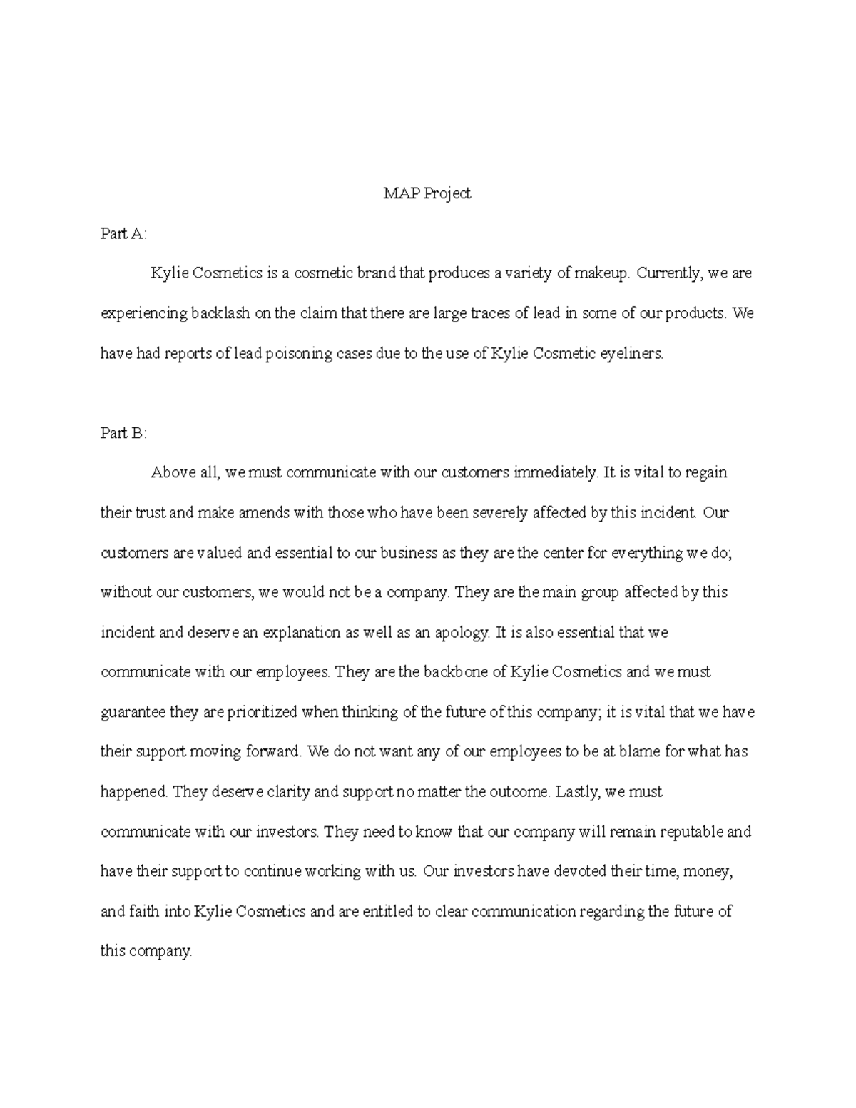 MAP Project COM CO 101 - John Hall, David Abel, Arunima Krishna - MAP ...