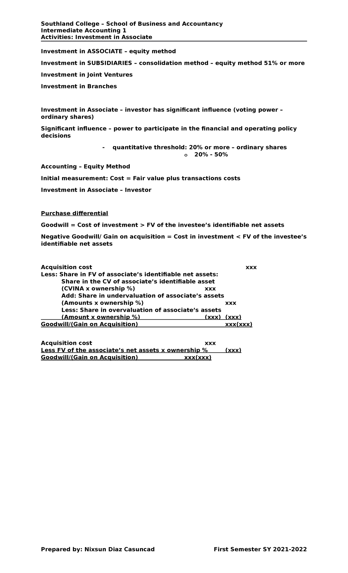 IA1-Answer-Key-Activity-Investment-in-Associate - Intermediate ...