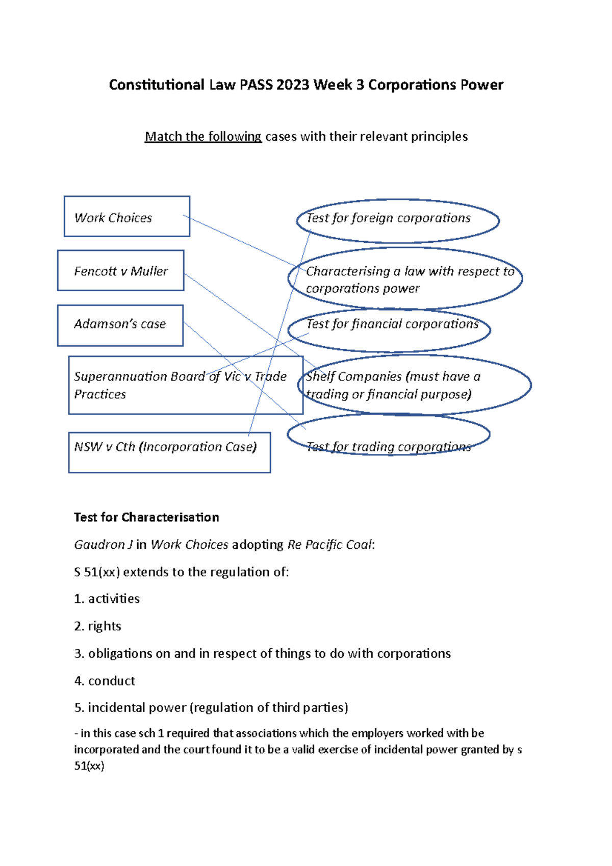 Constitutional Law PASS 2023 Week 3 Worksheet - Constitutional Law PASS ...