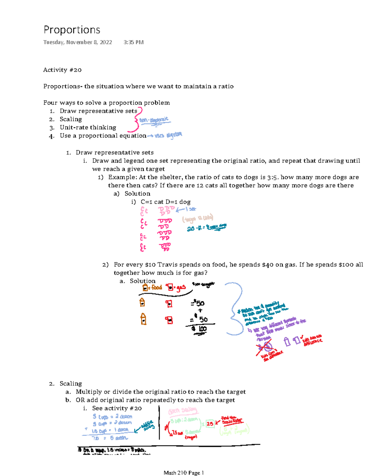 Proportions - math 210 - Slippery Rock University - Studocu