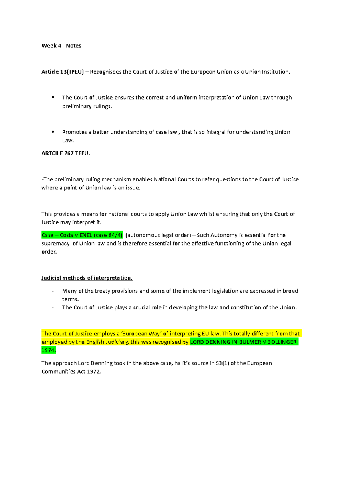Week 4- general notes - UN3 - Studocu