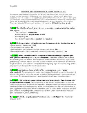 Individual Review Homework #1 for students - Individual Review Homework ...