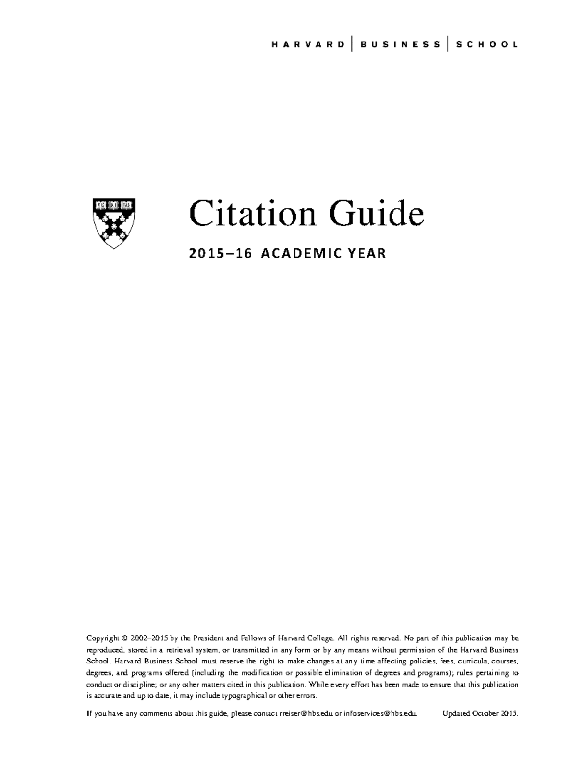 Citation Guide Harvard - Citation Guide 2 0 1 5 – 1 6 A CA DE M IC YEA ...