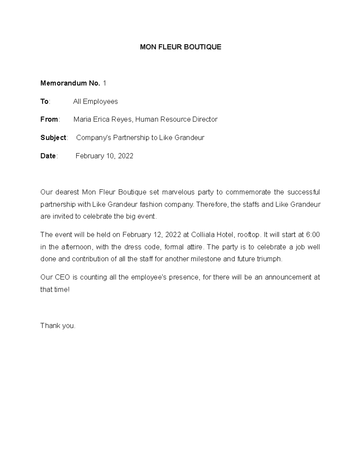 Activity-Memo-Reyes-Mara Erica 3A for third year - MON FLEUR BOUTIQUE ...