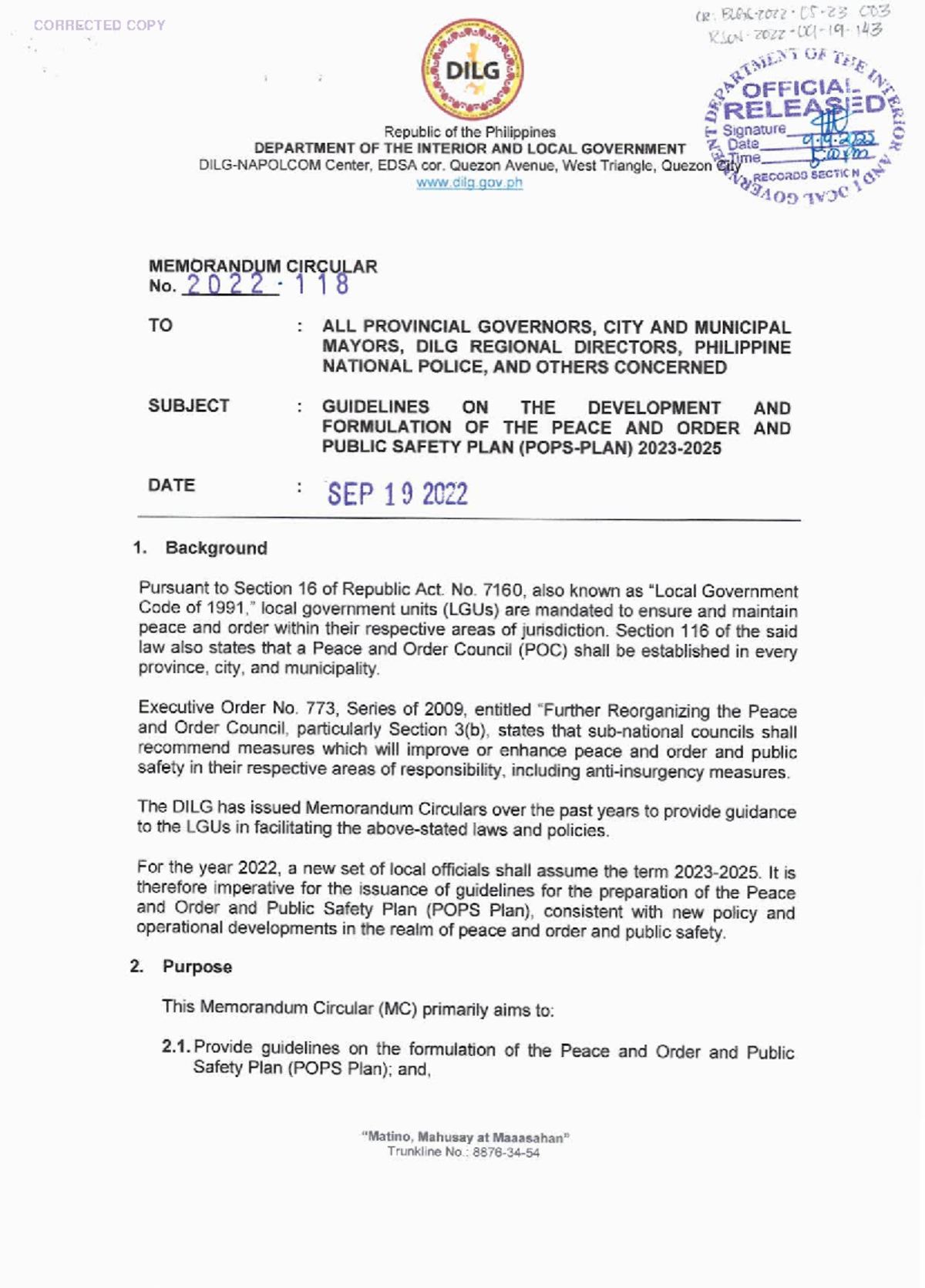 POPS Planning Guidelines - Bachelor of Science in Psychology - Studocu