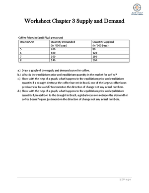 Chapter 2 Economic Problem Worksheet - Worksheet Chapter 2 Economic ...