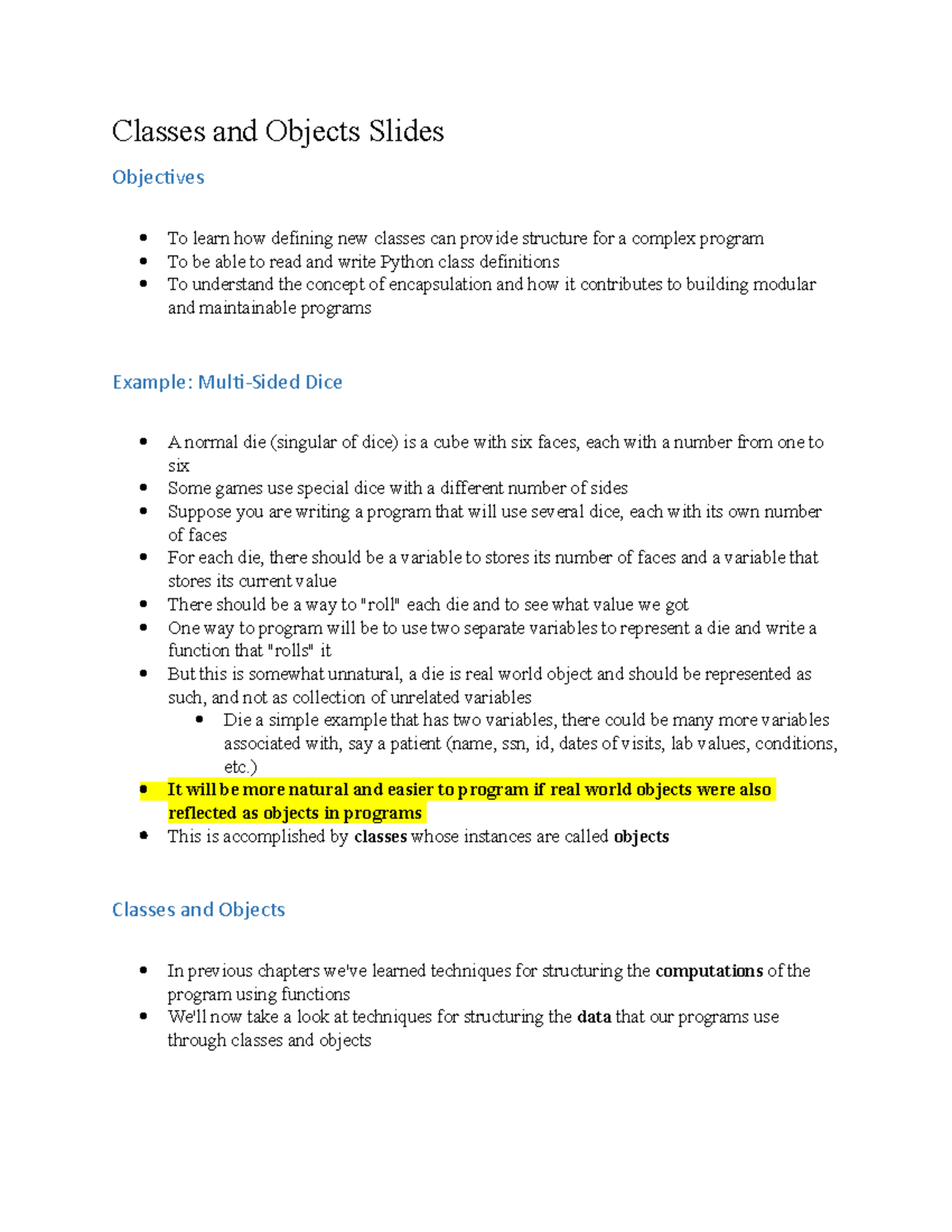 P11 Weekly Lecture Notes And Powerpoint Slide Notes For The Introduction To Computer Classes 
