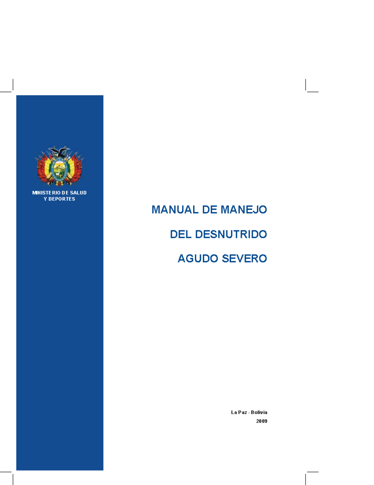 Desnutricion - MANUAL DE MANEJO DEL DESNUTRIDO AGUDO SEVERO MINISTERIO ...