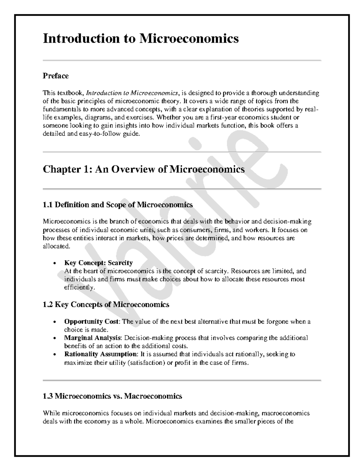 Introduction to Microeconomics Textbook - Introduction to ...