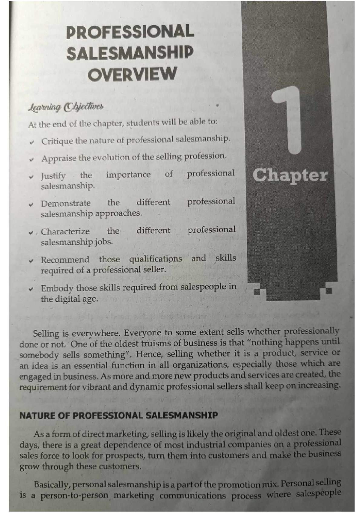 Module-on-Professional-Salesmanship Prelim - Hospitality Management - Studocu