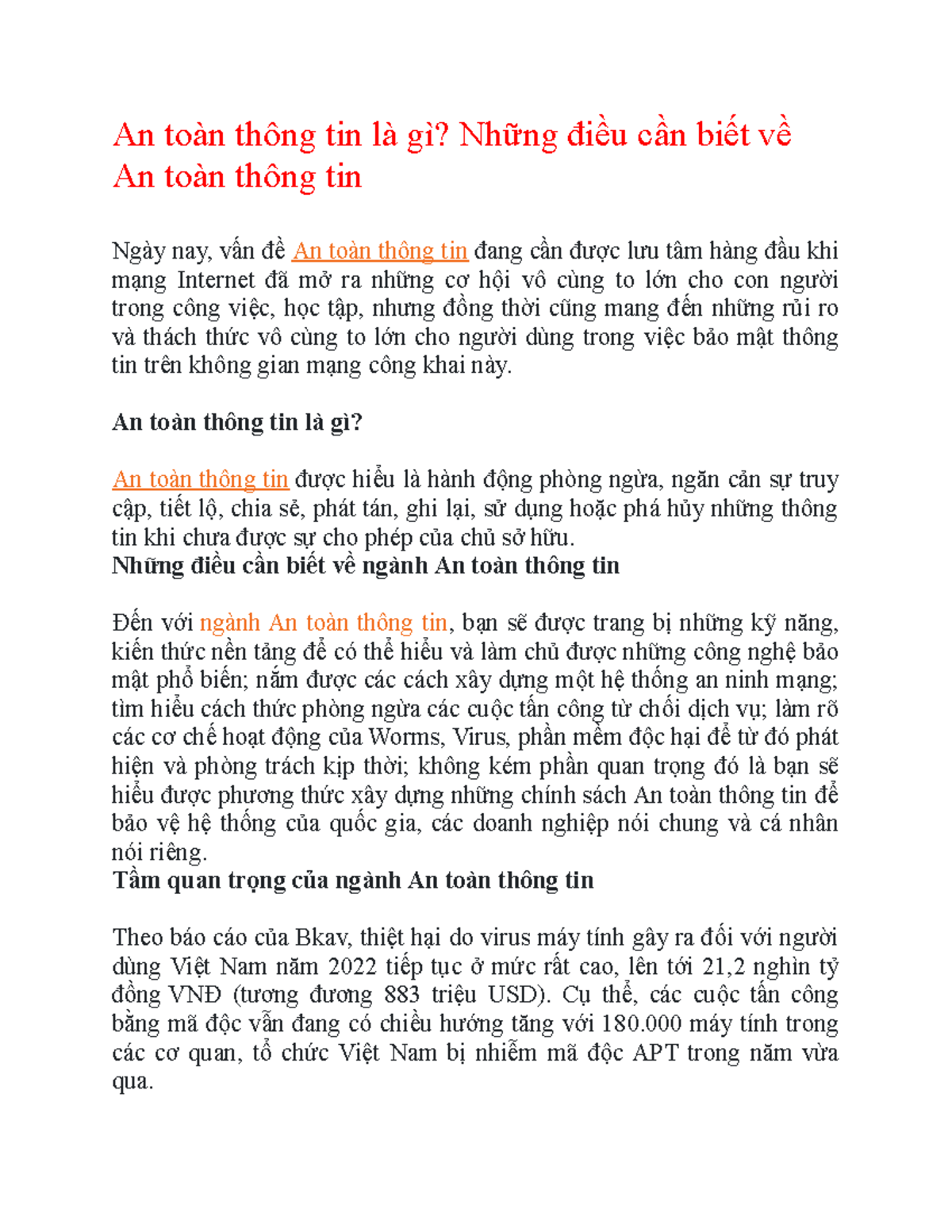 An toàn thông tin là gì Những điều cần biết về An toàn thông tin - An ...