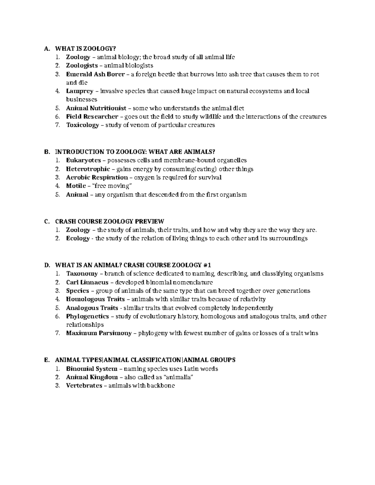 Genzoo - Wordbank - Definitions of some scientific words from a video ...