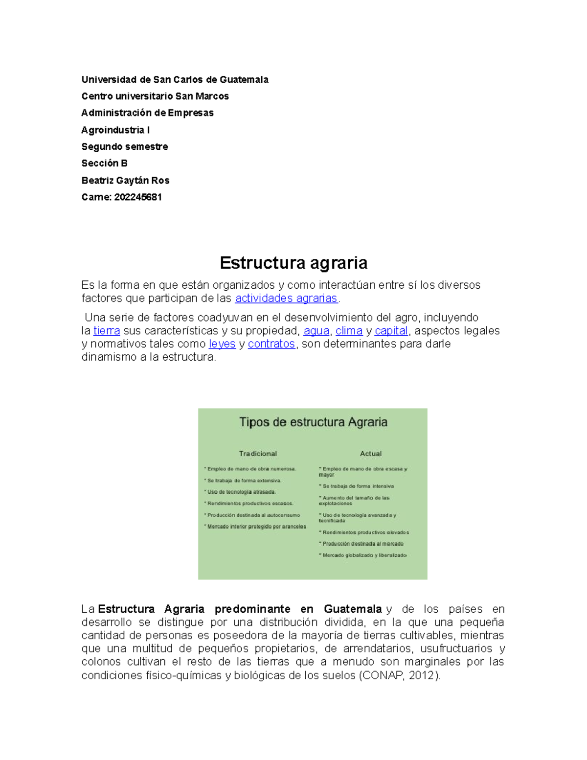 Estructura Agraria - descripcion agronomia - Universidad de San Carlos ...