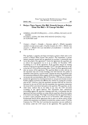 Remedies - Damages i. Measure of damages Section 74 of Contract Act ...