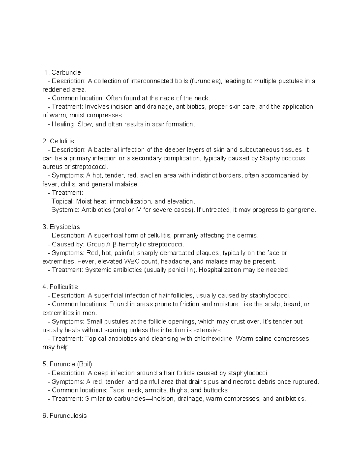 SKIN Bacterial Infections - Carbuncle Description: A collection of ...