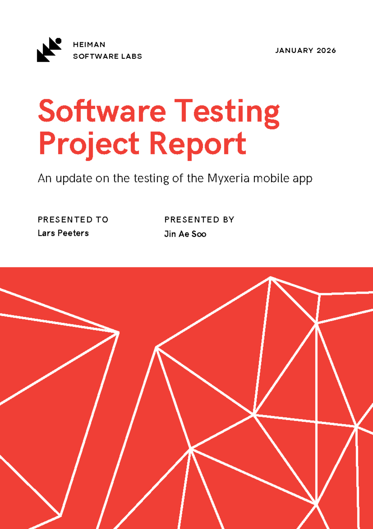 Red Modern Business Company Annual Report - Software Testing Project ...