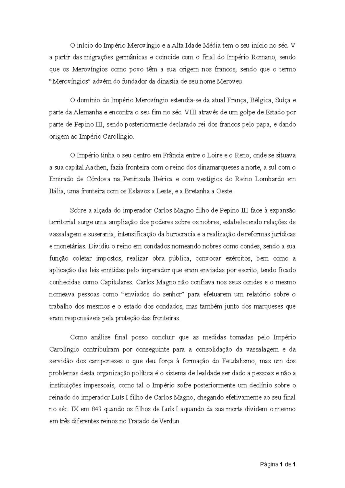 Império Carolíngio - O início do Império Merovíngio e a Alta Idade ...