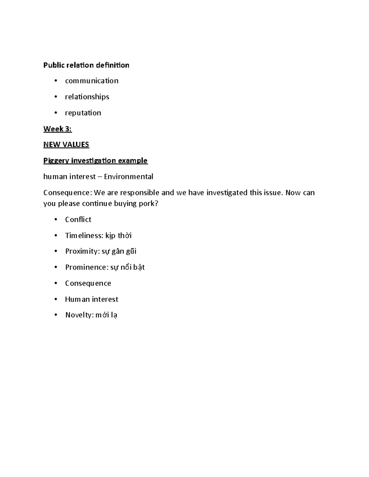 Note AMB264 - LECTURE NOTE WEEK 12345 - Public relation definition ...