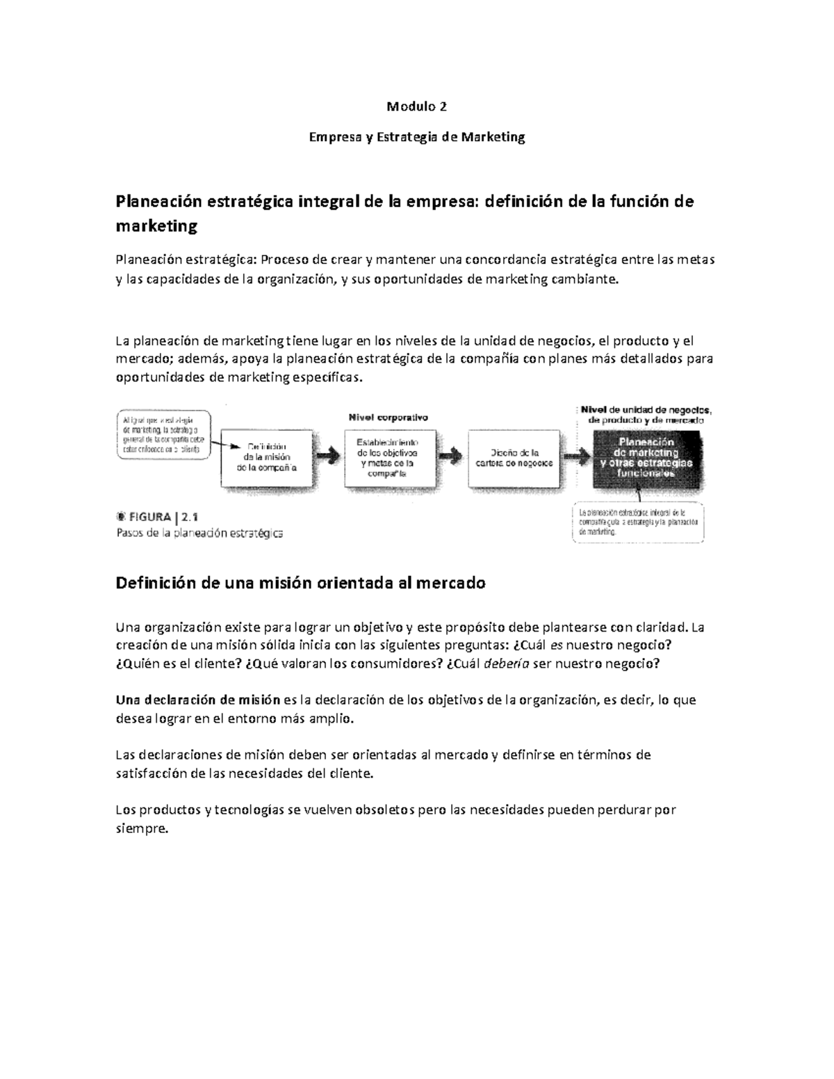 Marketing Modulo 2 Capitulo 2 - Warning: TT: undefined function: 32 Modulo 2 Empresa y ...