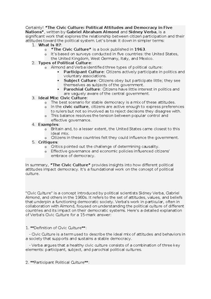 Comparative Politics - SOL notes - B. (Hons.) CORE COURSE Paper-V ...