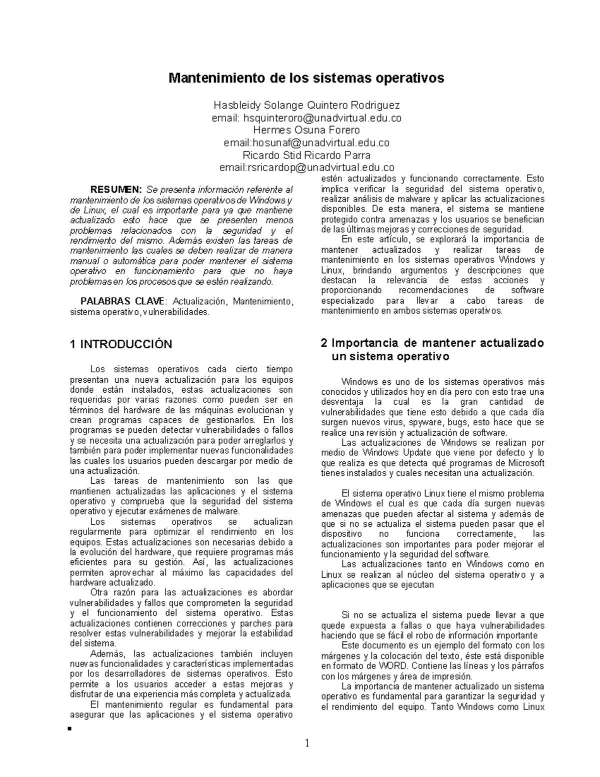 Fase 4 Sistemas operativos - Mantenimiento de los sistemas operativos ...