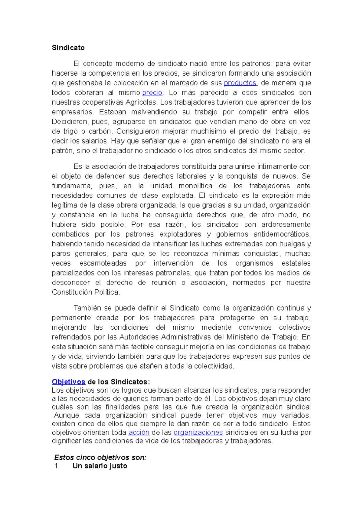 Sindicato - descripción general del tema - Sindicato El concepto ...