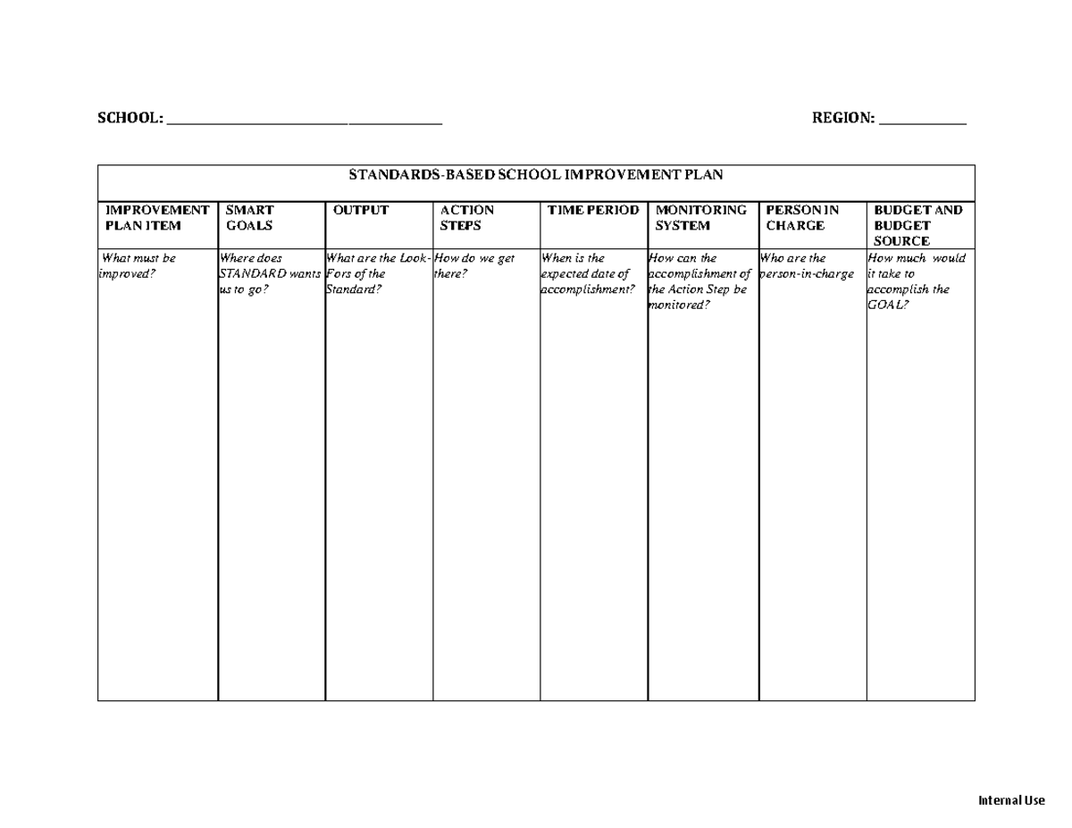SSIP Template SY 23 24 - Internal Use SCHOOL