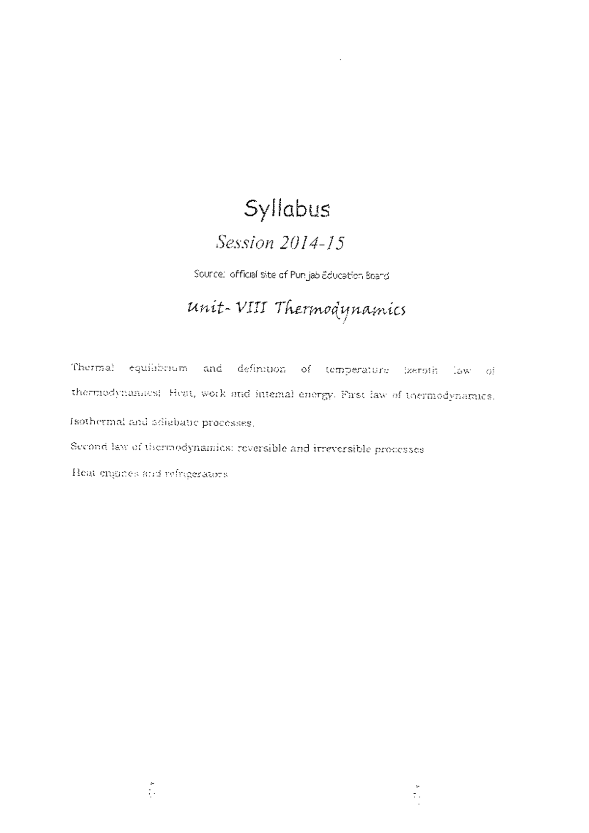 Lesson 8 ( +1 Physics - lecture notes - SCI 34 - Studocu