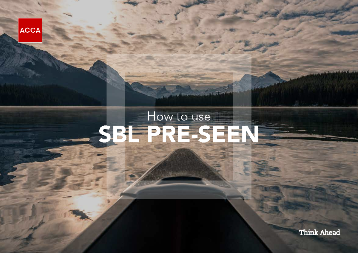 6859 How to use SBL edit v1 - How to use SBL PRE-SEEN HOW TO USE THE ...