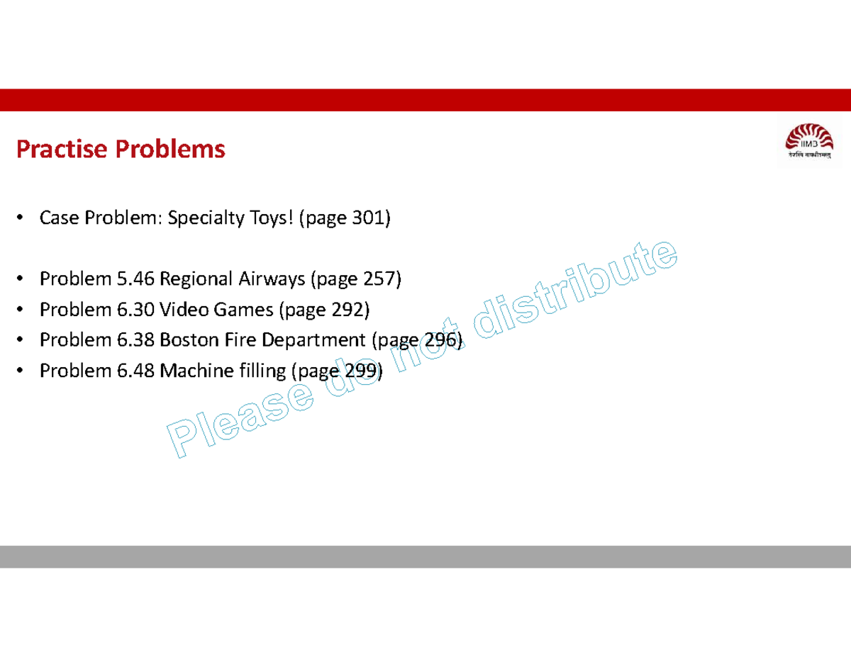 W04 Tutorials Probs - Good for practice - Practise Problems Case ...