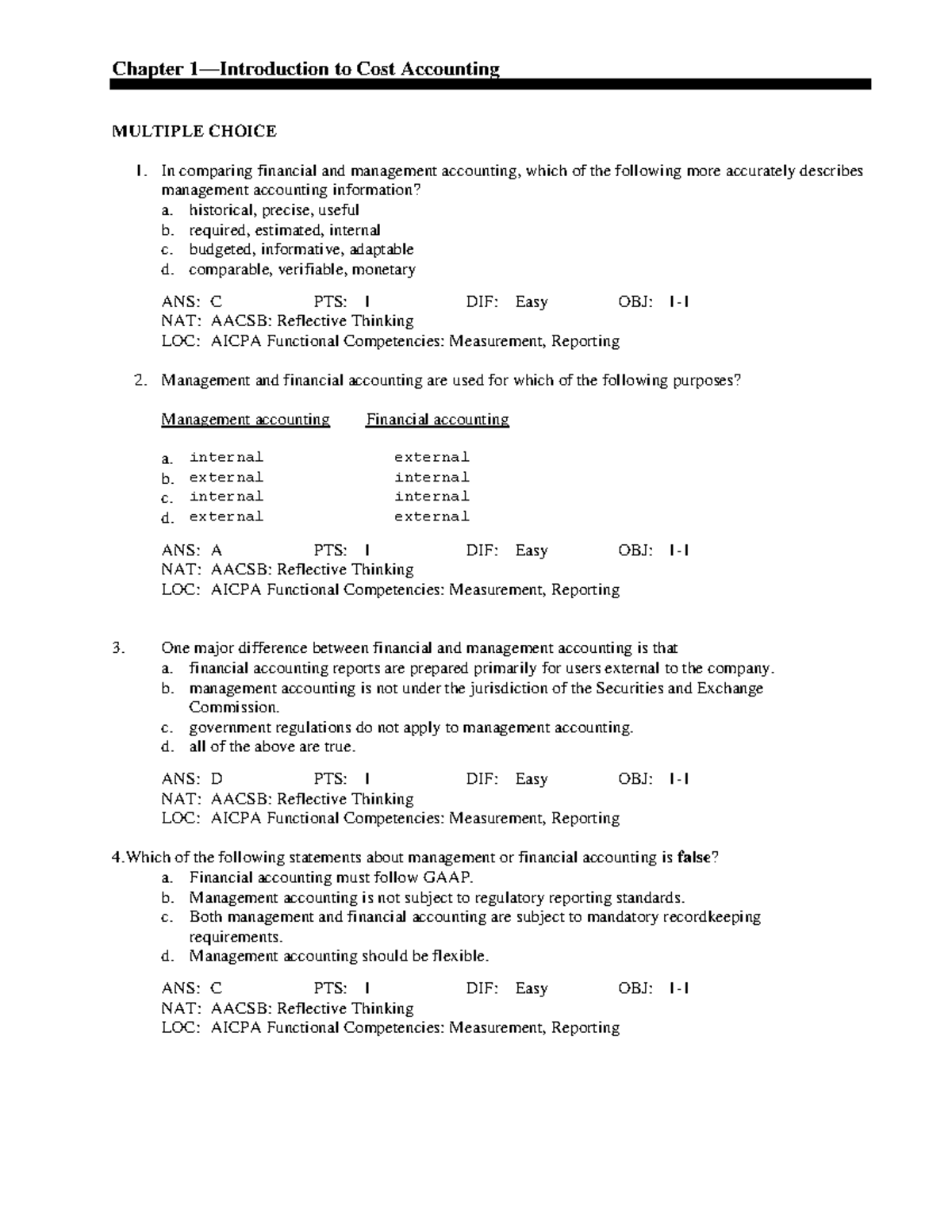2A Introduction to Cost Accounting - Chapter 1—Introduction to Cost ...