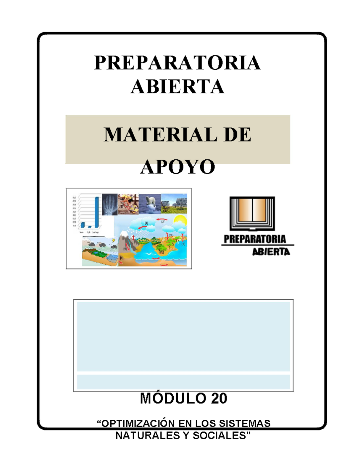 20 - modulo 20 - PREPARATORIA ABIERTA MATERIAL DE APOYO MÓDULO 20 ...