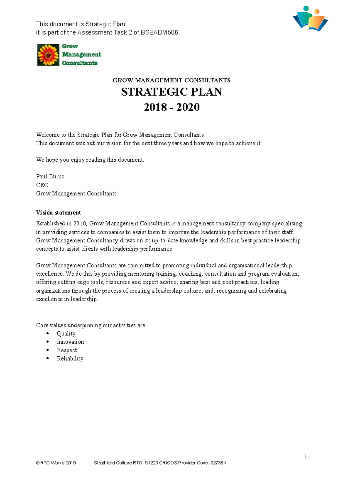 Strategic Plan - Updated Project Proposal Template. Monash university ...