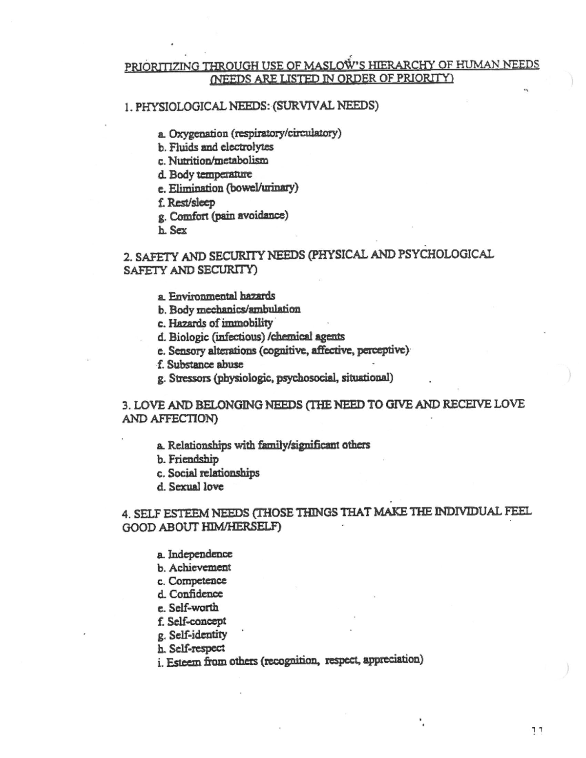 Priority Guide - NUR 112 - Studocu