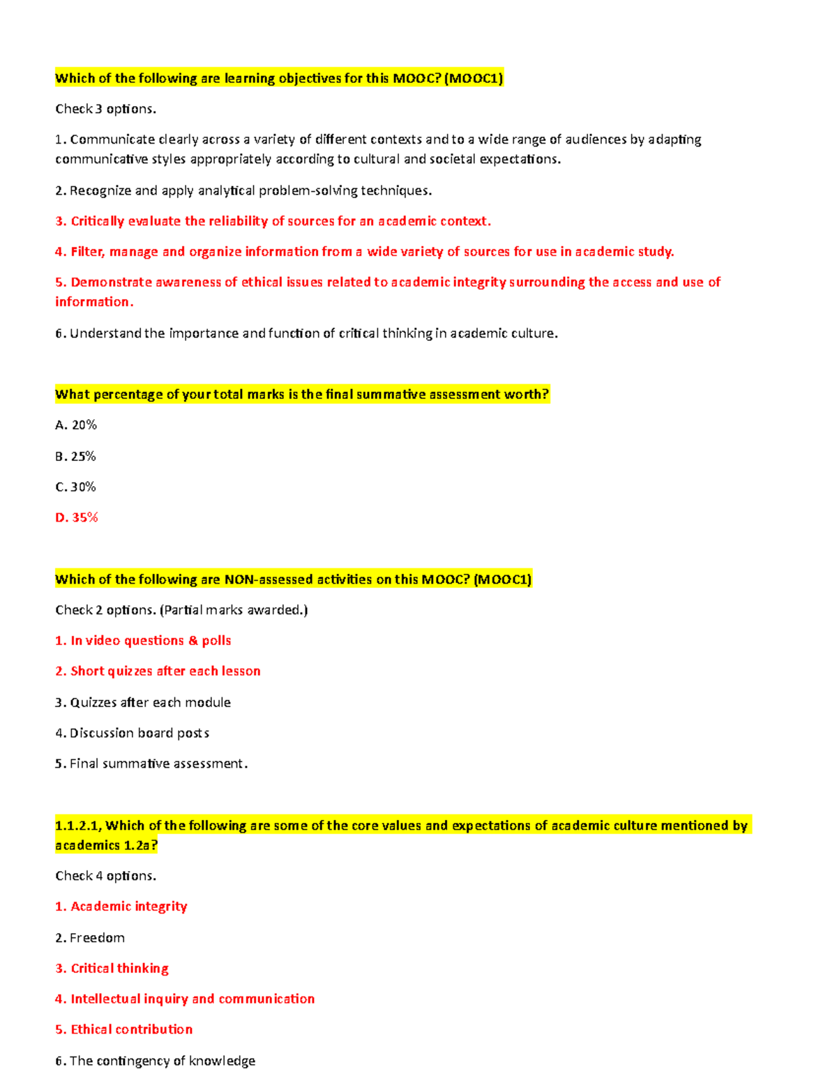 Suộc - quizzlet - Which of the following are learning objectives for ...