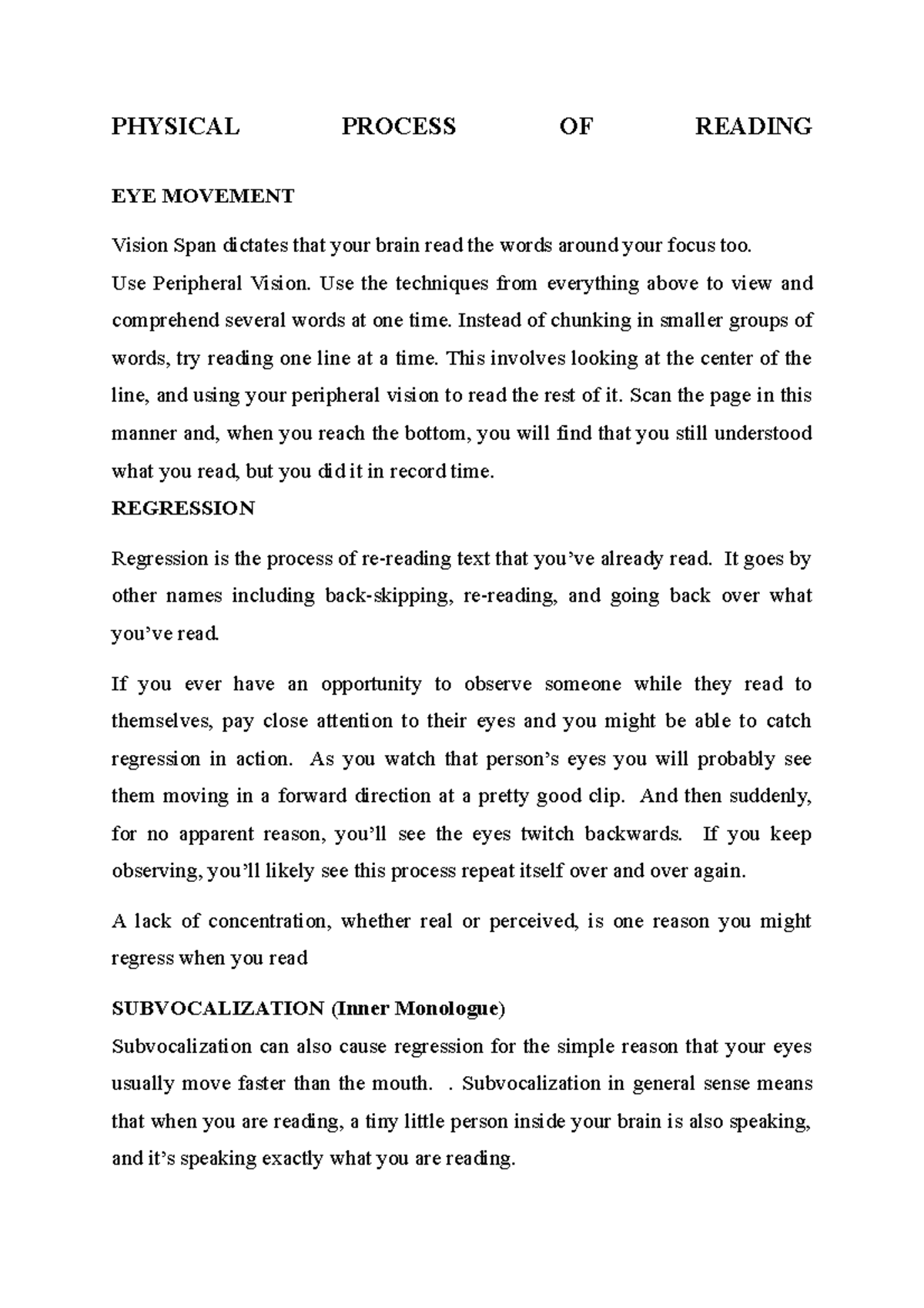 133410053154513927 - PHYSICAL PROCESS OF READING EYE MOVEMENT Vision ...